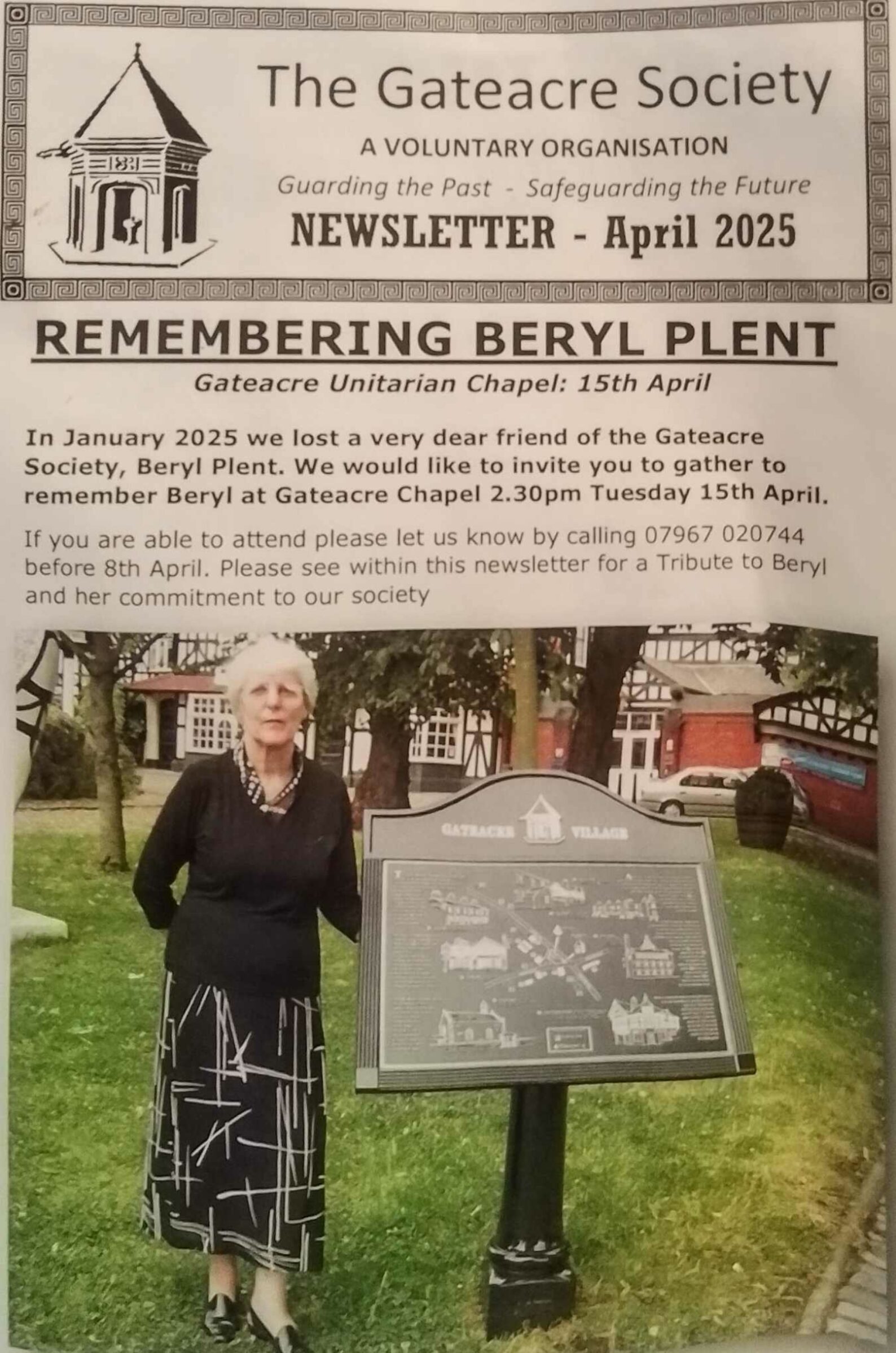 Honouring Beryl | Gateacre Chapel